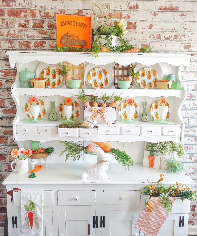 Styling a Hutch for Easter – Southern Spangled